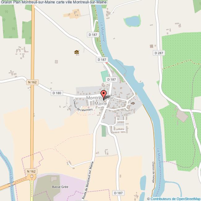 Plan Montreuil-sur-Maine carte ville Montreuil-sur-Maine