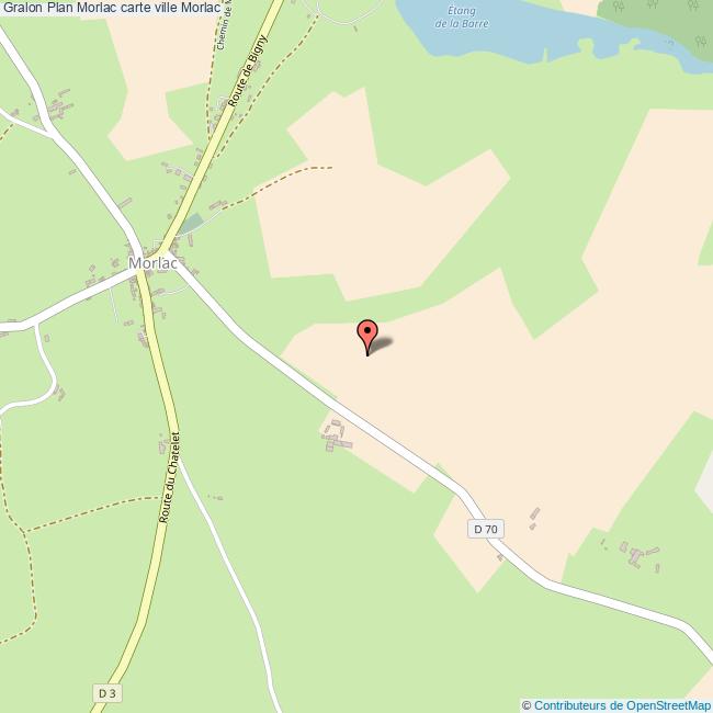 Plan Morlac carte ville Morlac