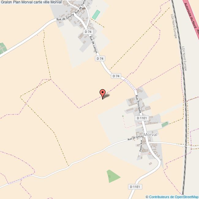 Plan Morval carte ville Morval