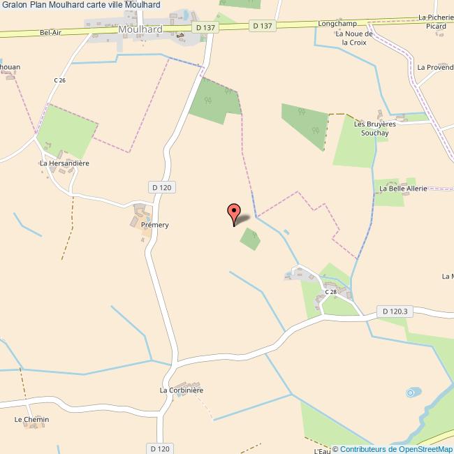 Plan Moulhard carte ville Moulhard