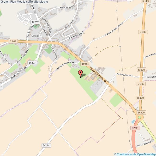 Plan Moulle carte ville Moulle