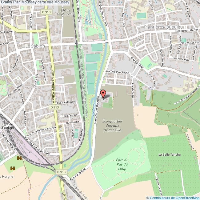 Plan Moussey carte ville Moussey