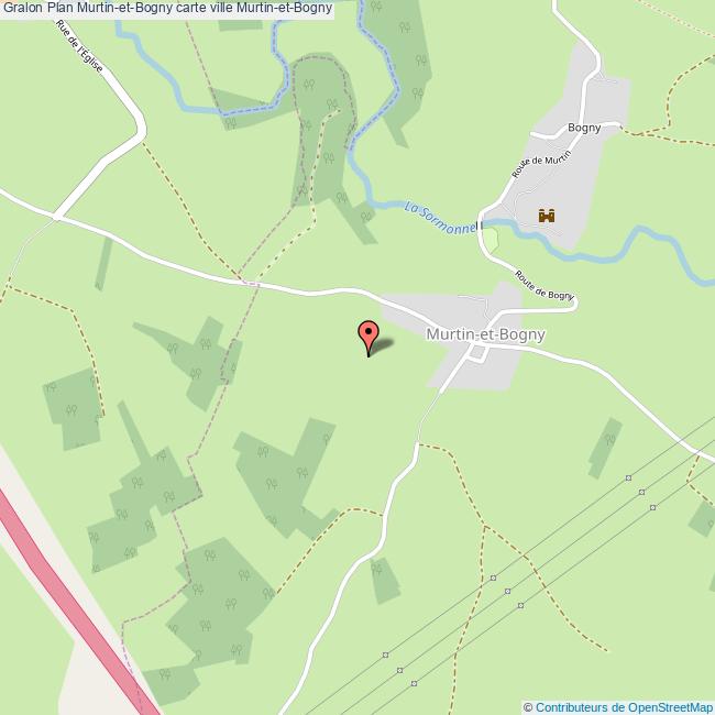 Plan Murtin-et-Bogny carte ville Murtin-et-Bogny