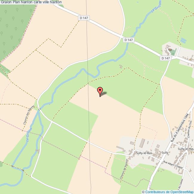 Plan Nanton carte ville Nanton
