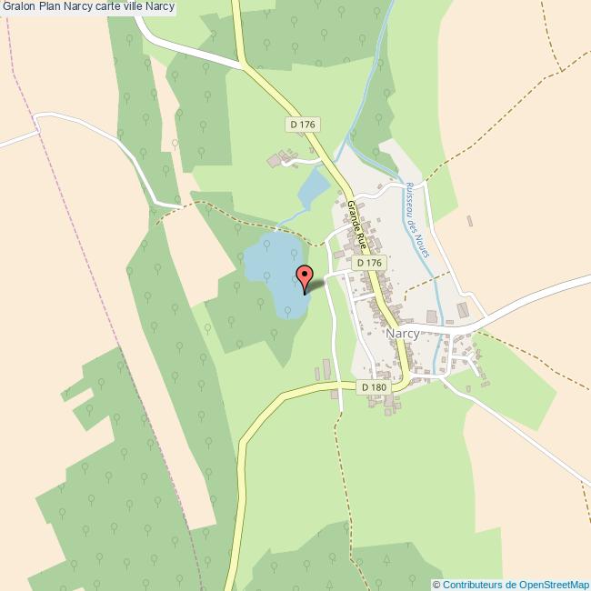 Plan Narcy carte ville Narcy