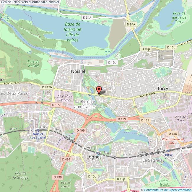 Plan Noisiel carte ville Noisiel