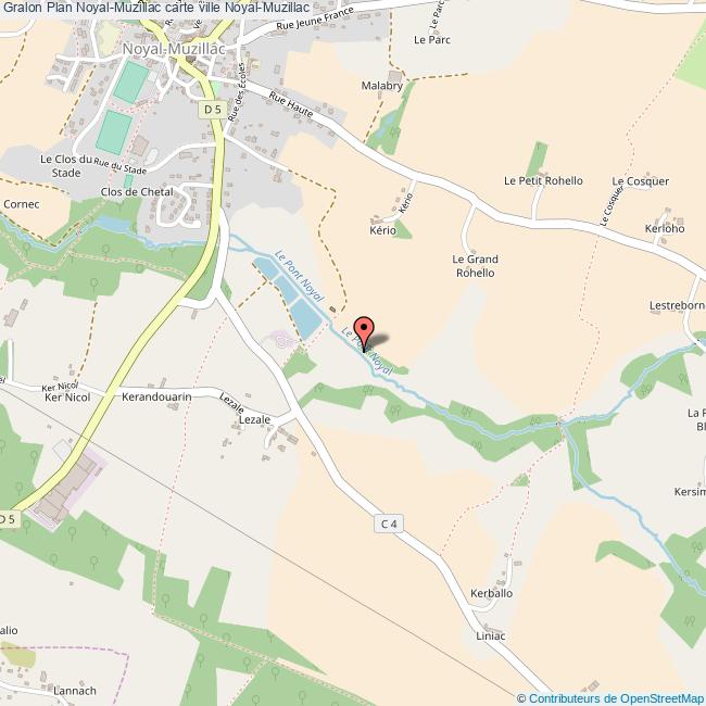 Plan Noyal-Muzillac carte ville Noyal-Muzillac