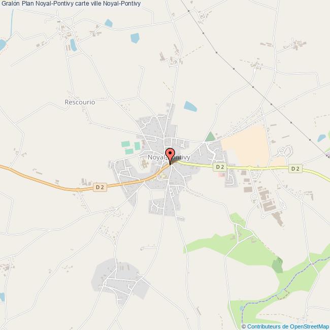 Plan Noyal-Pontivy carte ville Noyal-Pontivy
