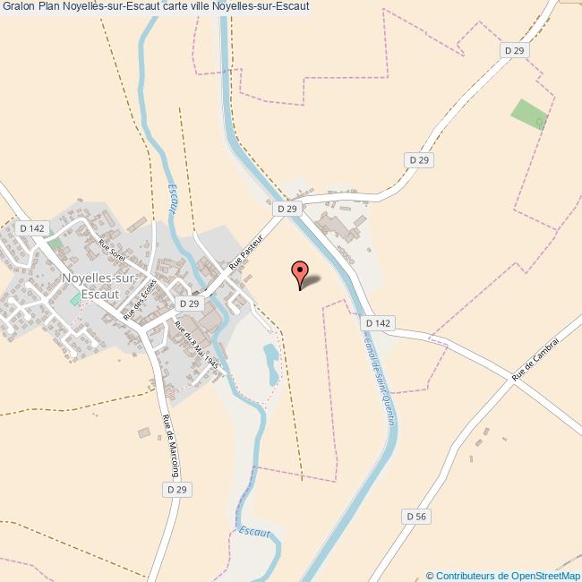 Plan Noyelles-sur-Escaut carte ville Noyelles-sur-Escaut