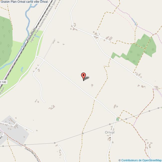 Plan Orival carte ville Orival
