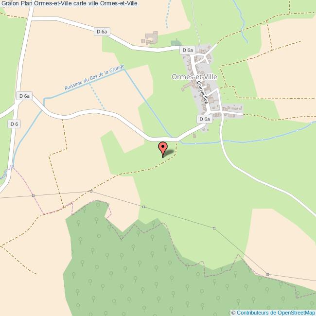 Plan Ormes-et-Ville carte ville Ormes-et-Ville