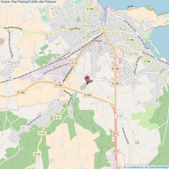 Plan Paimpol carte ville Paimpol