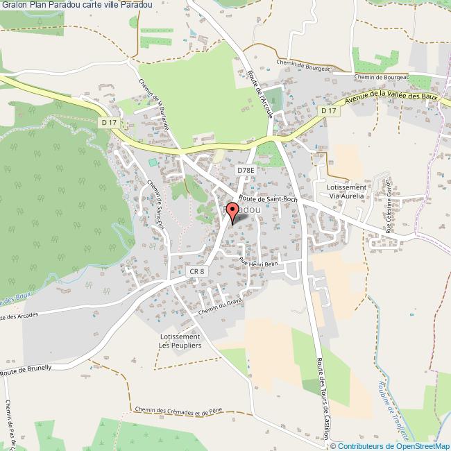 Plan Paradou carte ville Paradou
