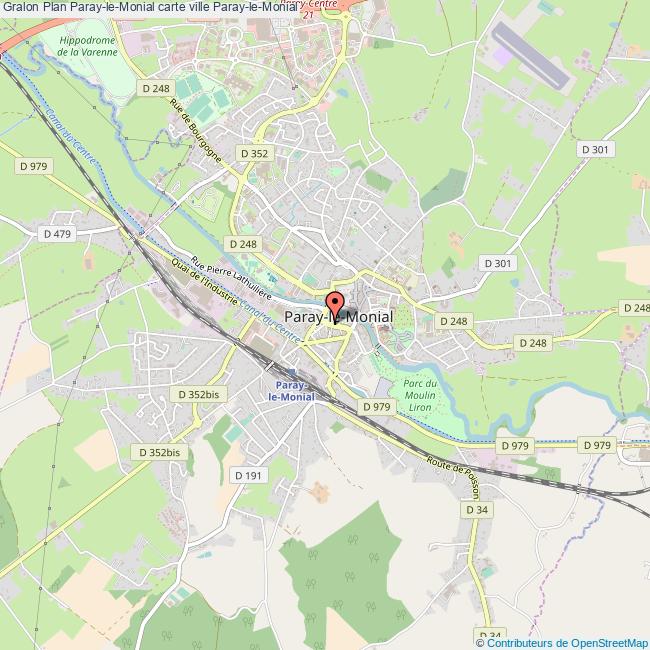 Plan Paray-le-Monial carte ville Paray-le-Monial