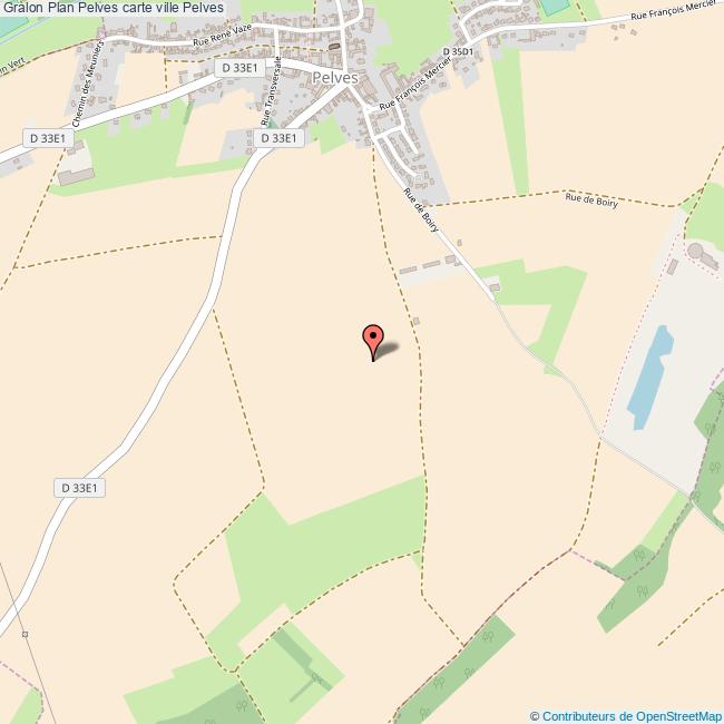 Plan Pelves carte ville Pelves