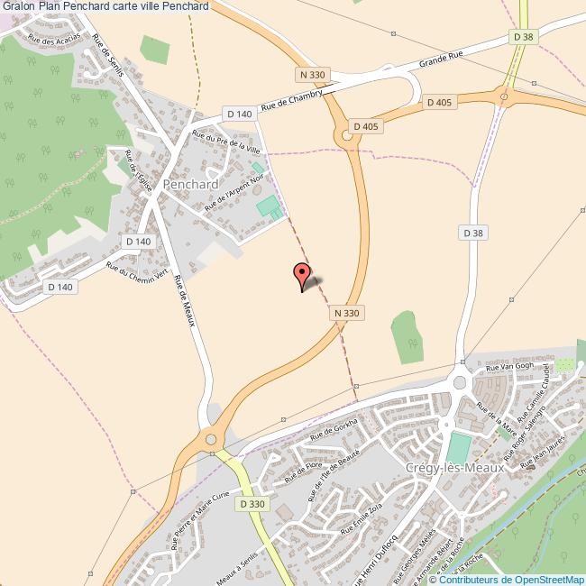 Plan Penchard carte ville Penchard