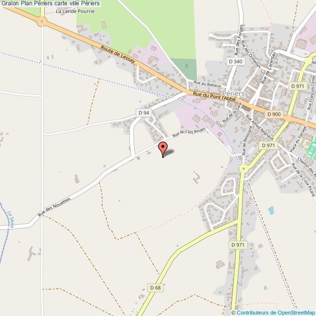 Plan Périers carte ville Périers