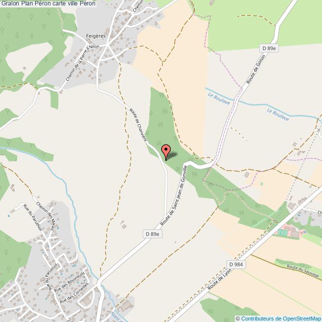 Plan Péron carte ville Péron