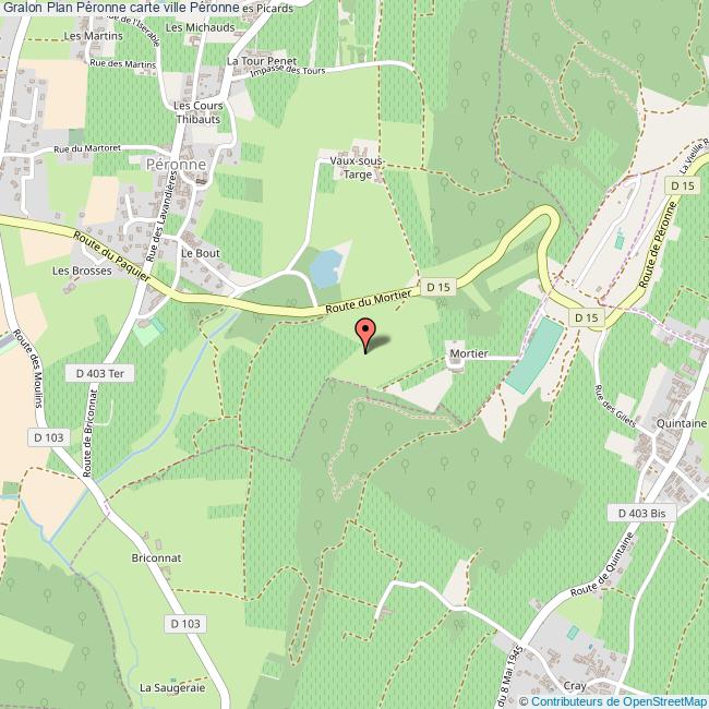 Plan Péronne carte ville Péronne