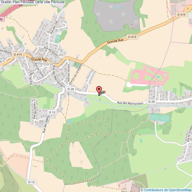 Plan Pérouse carte ville Pérouse