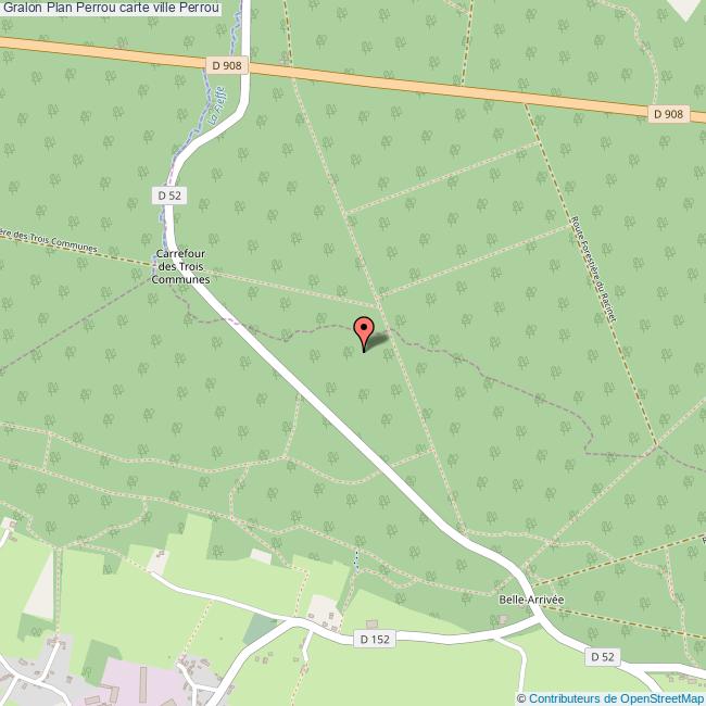 Plan Perrou carte ville Perrou