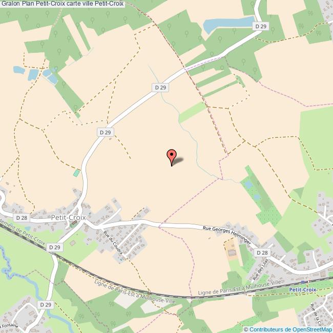 Plan Petit-Croix carte ville Petit-Croix