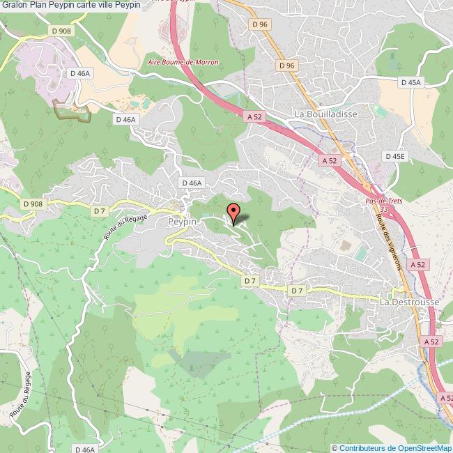 Plan Peypin carte ville Peypin