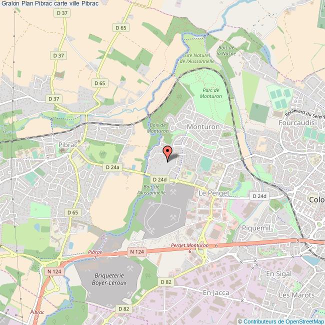 Plan Pibrac carte ville Pibrac
