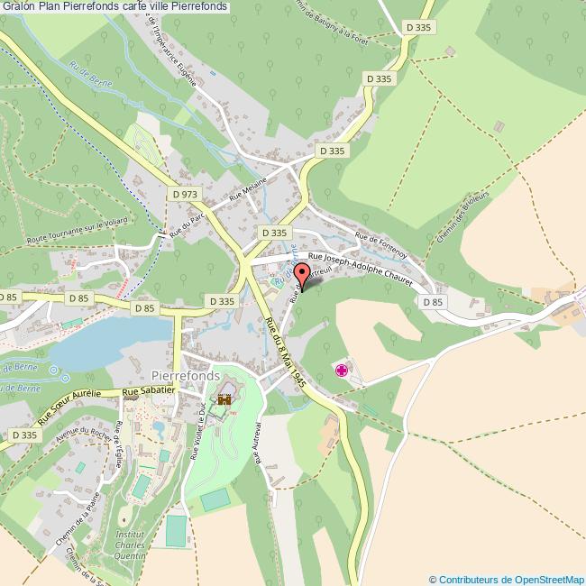 Plan Pierrefonds carte ville Pierrefonds