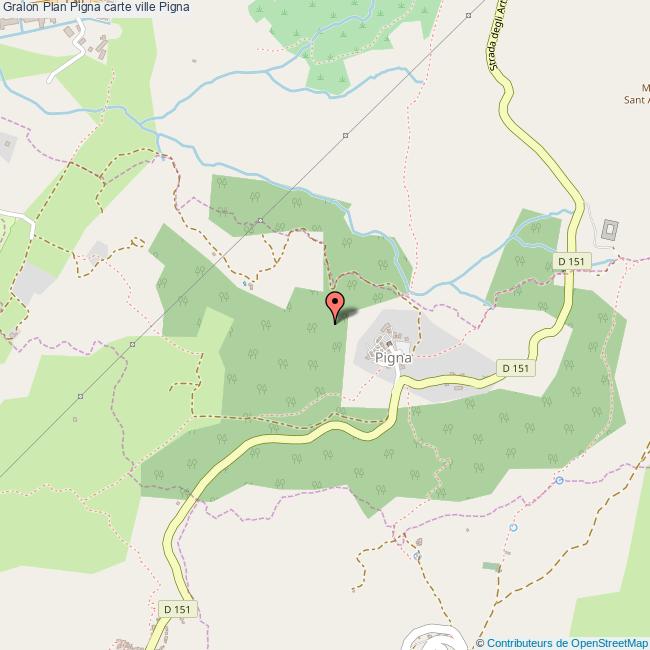 Plan Pigna carte ville Pigna