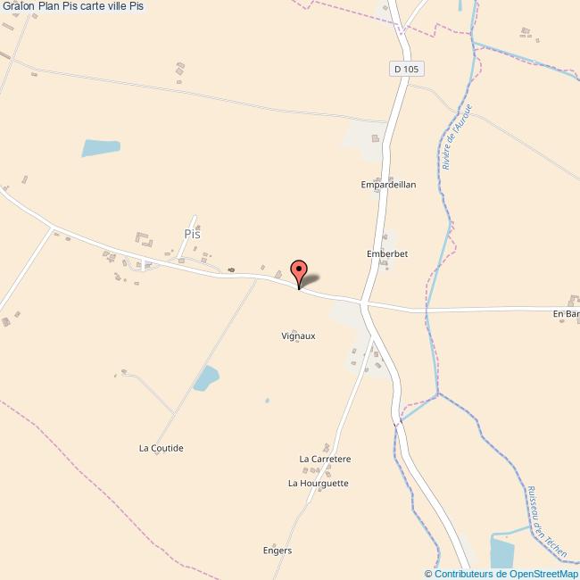 Plan Pis carte ville Pis