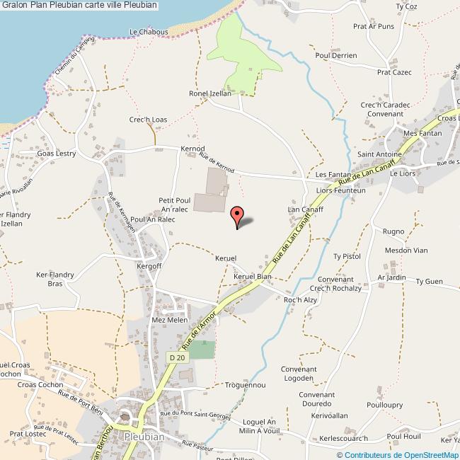 Plan Pleubian carte ville Pleubian