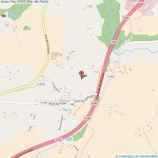 Plan Plomb carte ville Plomb