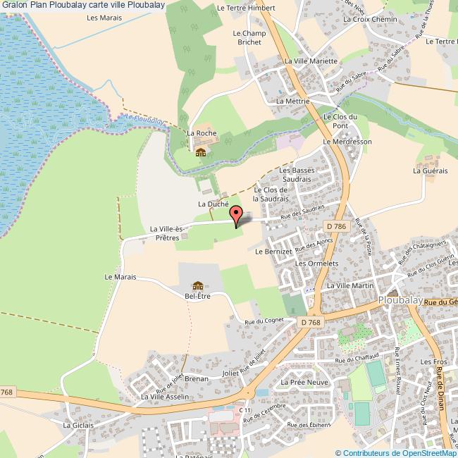 Plan Ploubalay carte ville Ploubalay
