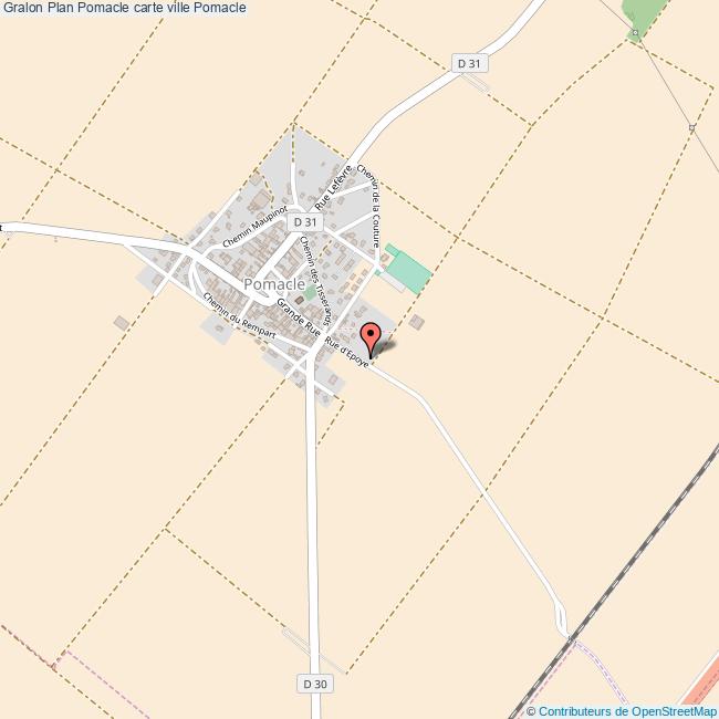 Plan Pomacle carte ville Pomacle