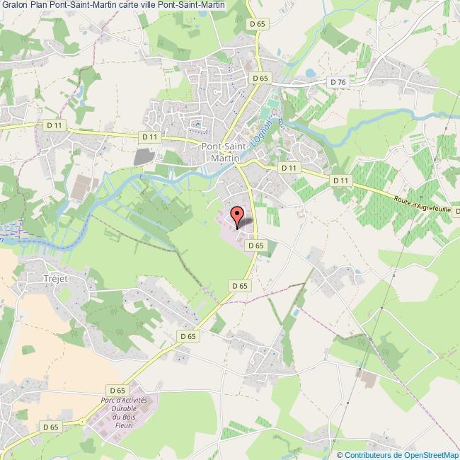 Plan Pont-Saint-Martin carte ville Pont-Saint-Martin