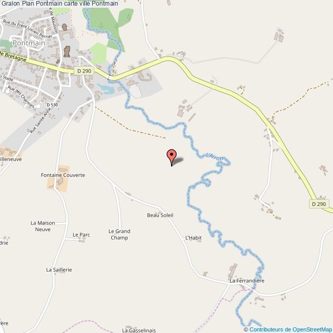 Plan Pontmain carte ville Pontmain