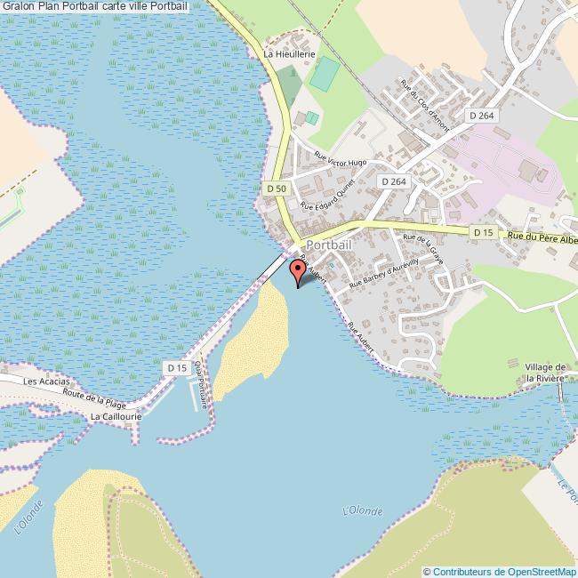 Plan Portbail carte ville Portbail