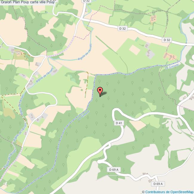 Plan Pouy carte ville Pouy