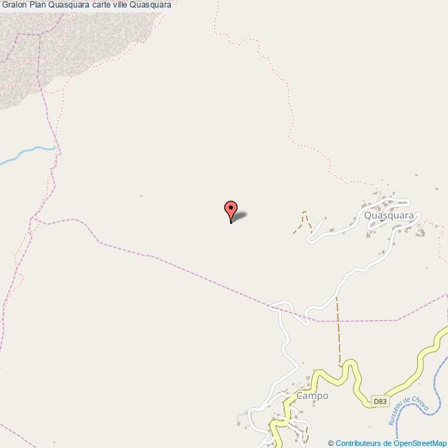 Plan Quasquara carte ville Quasquara