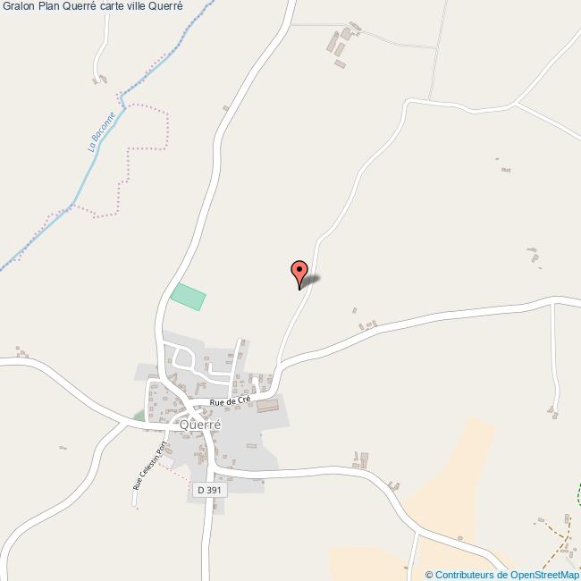 Plan Querré carte ville Querré