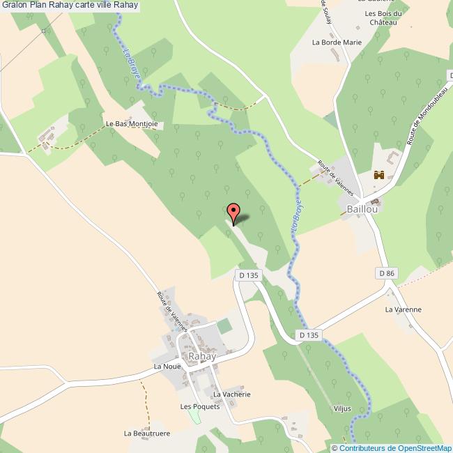 Plan Rahay carte ville Rahay