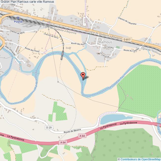 Plan Ramous carte ville Ramous