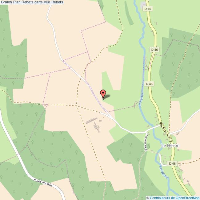 Plan Rebets carte ville Rebets