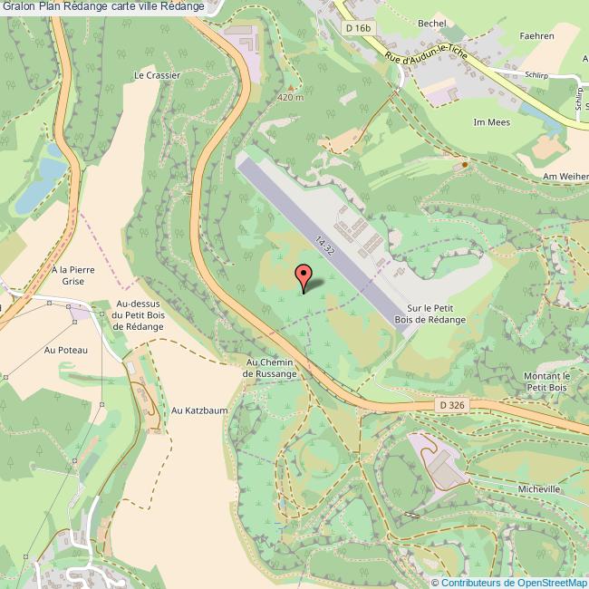 Plan Rédange carte ville Rédange