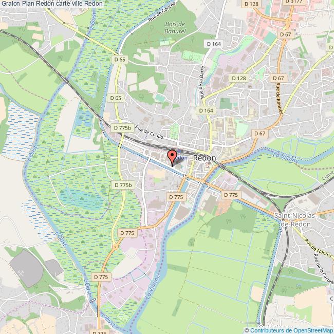 Plan Redon carte ville Redon