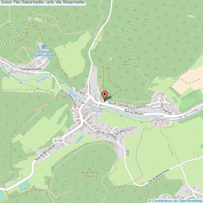 Plan Reipertswiller carte ville Reipertswiller