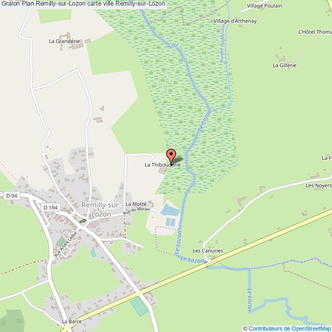 Plan Remilly-sur-Lozon carte ville Remilly-sur-Lozon