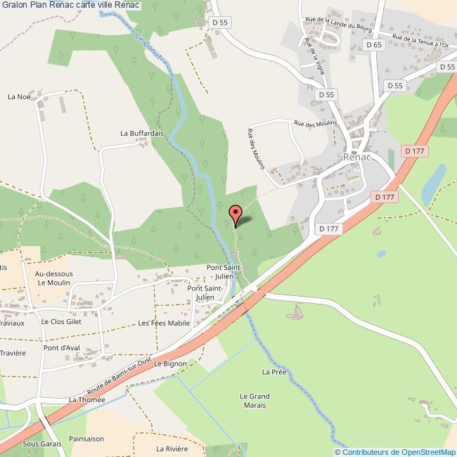 Plan Renac carte ville Renac