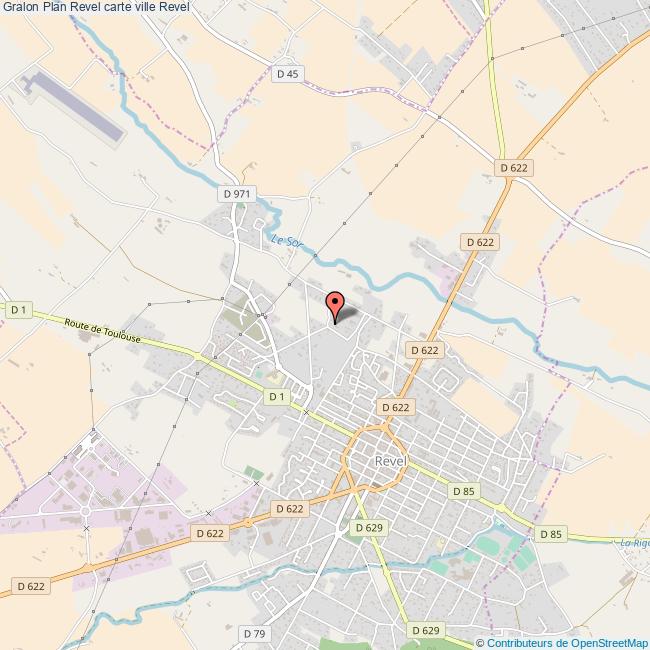 Plan Revel carte ville Revel